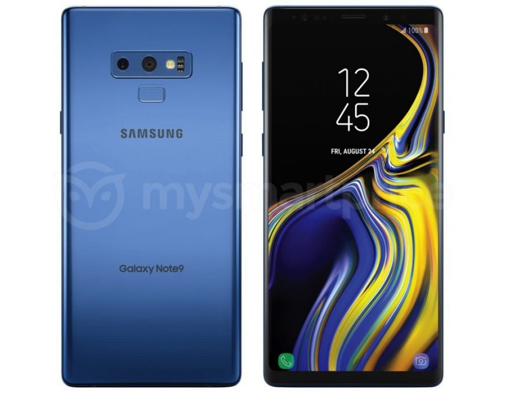Samsung Galaxy Note 9 ve filtrado su diseño en color "Coral Blue"