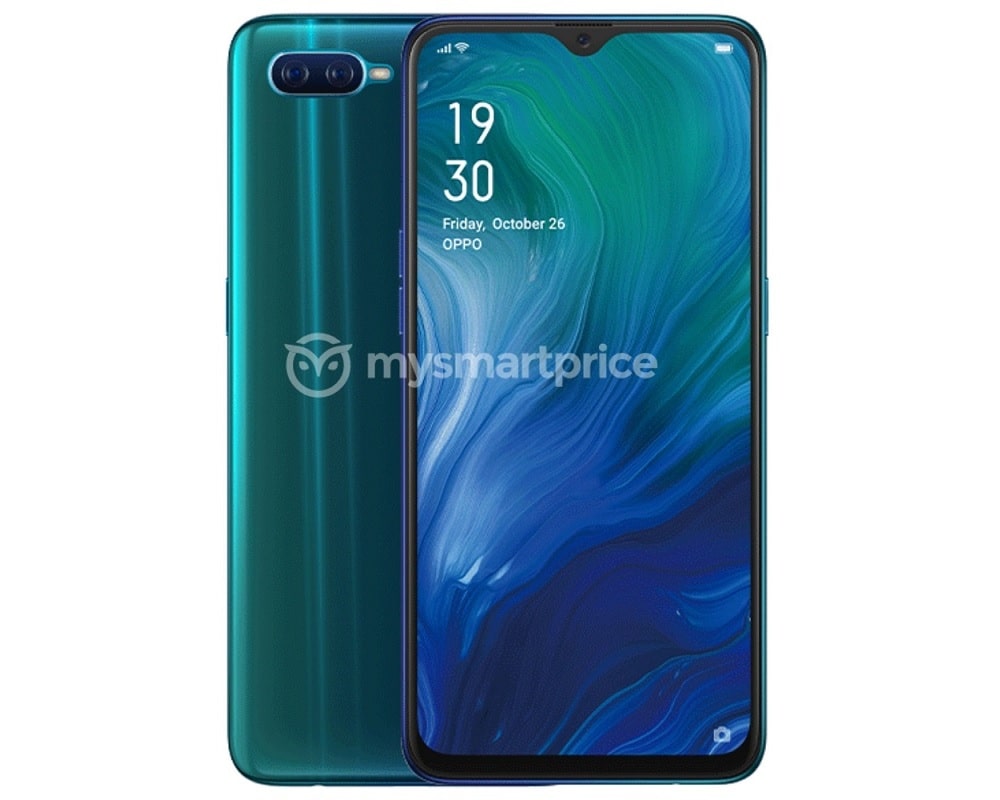 OPPO Reno A se filtra en renders y también ve filtradas sus características