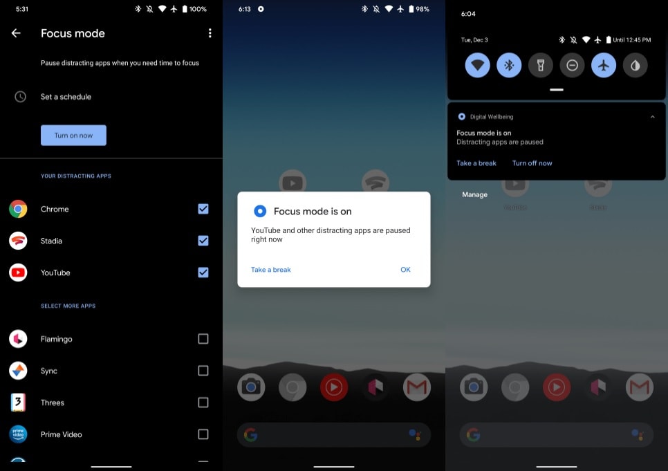 Google lanza Focus Mode para los usuarios de teléfonos Android