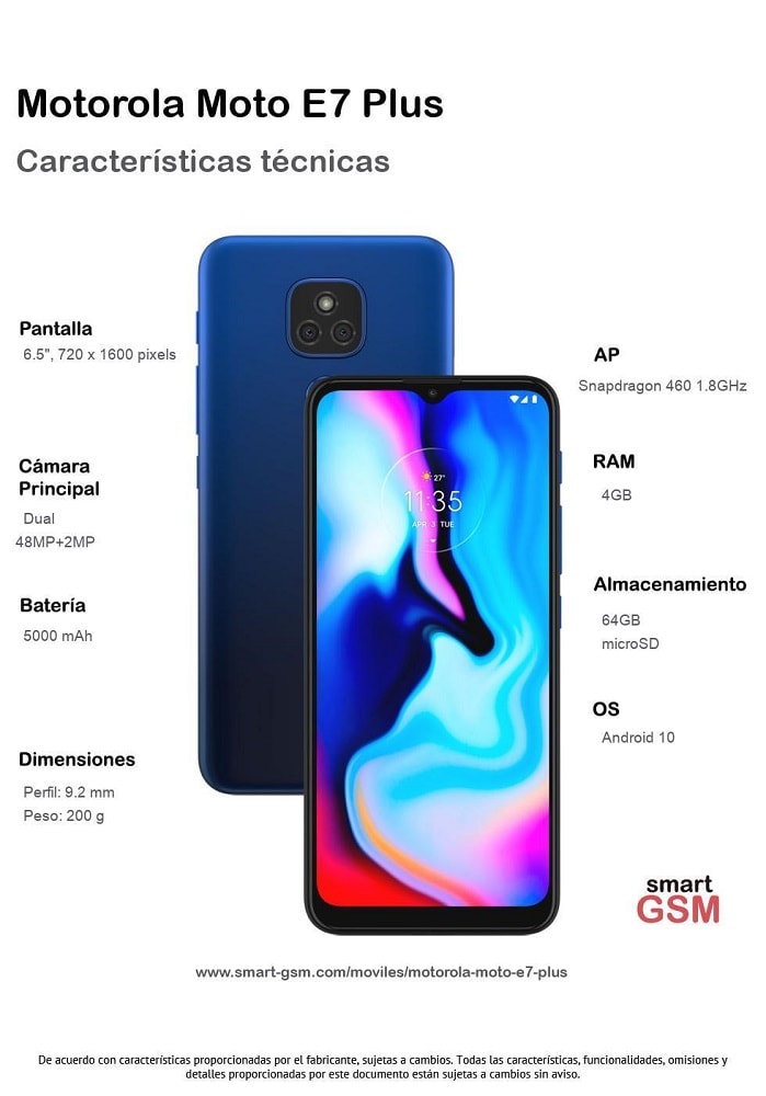 Motorola anuncia el Motorola Moto E7 Plus con un chip Snapdragon 460