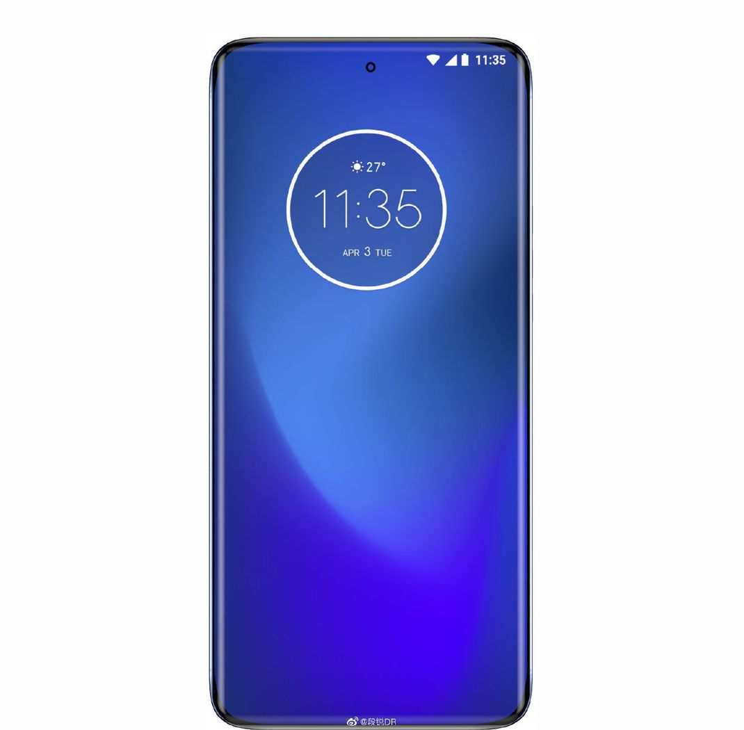 Motorola de pantalla curva aparece en renders con diseño de Edge