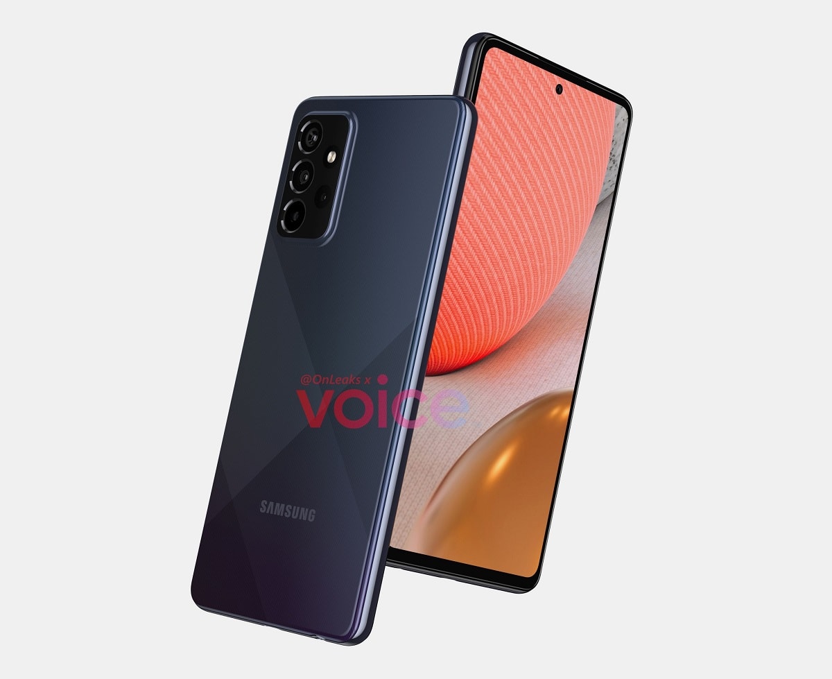 Samsung Galaxy A72 5G ve filtrado su diseño completo