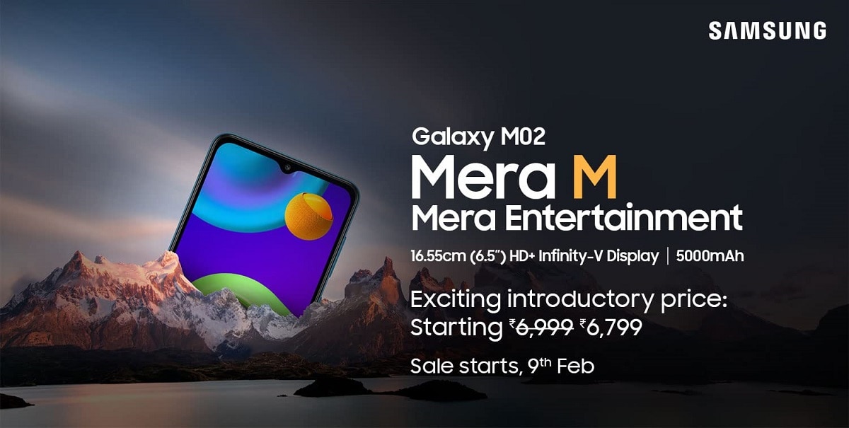 Samsung anuncia el Samsung Galaxy M02 con las specs del Galaxy A02