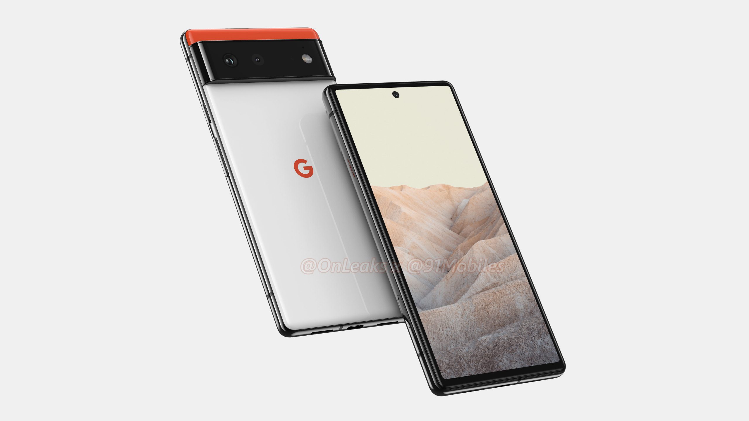 Renders del Pixel 6 muestran dos cámaras, pantalla plana