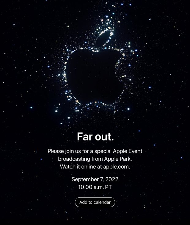 Apple confirma presentación del iPhone 14 para el 7 de septiembre