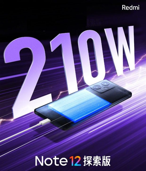 El Xiaomi Redmi Note 12 Discovery Edition puede cargar su batería en 9 ...