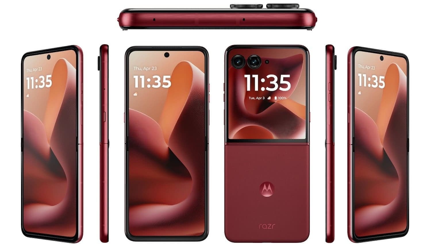 Motorola Razr 60 Ultra se filtra en nuevas fotos de prensa en color Rio Red